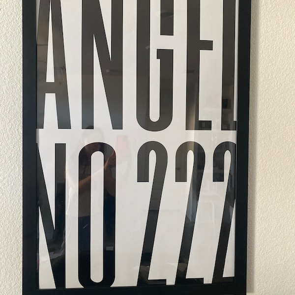 222 Angel Number • Instant Printable Wall Art Print | Digital Download ...