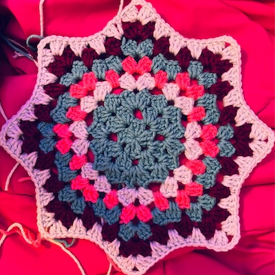 Granny Star Blanket Beginners Crochet - Etsy