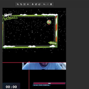 Animated Webcam Facecam Overlay Northpole Snow Christmas Xmas Santa ...