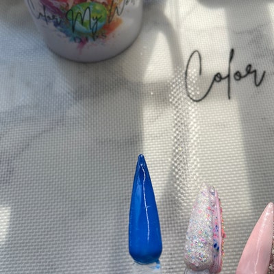 NAUTI-CAL Blue Dip Powder, Bright Blue Dip Powder, Blue Nail Dip, Dip ...