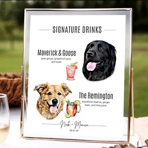 Custom Pet Seating Chart, Dog Seating Chart Sign, Custom Seating Chart ...