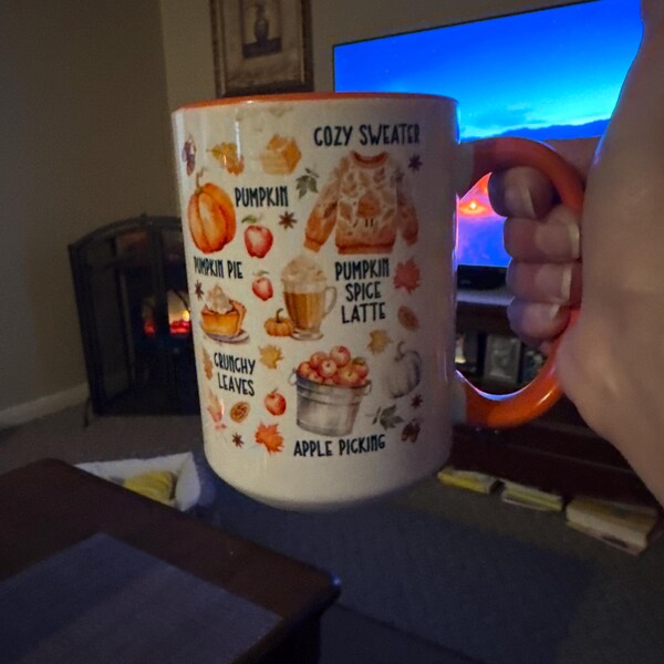 Hello Fall Mug, Fall Mug, Pumpkin Spice Latter Mug, Autumn Mug, Fall ...