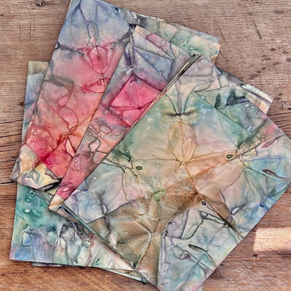 Botanical Book Pages 12 Sheets Coffee Dye Approx 7.25 X 5 Paper Stencil ...