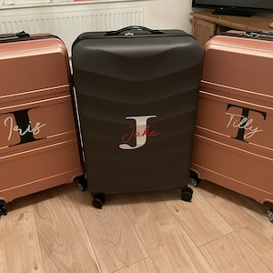 Suitcase STICKER Initials Name Personalised Decal Vinyl - Etsy UK