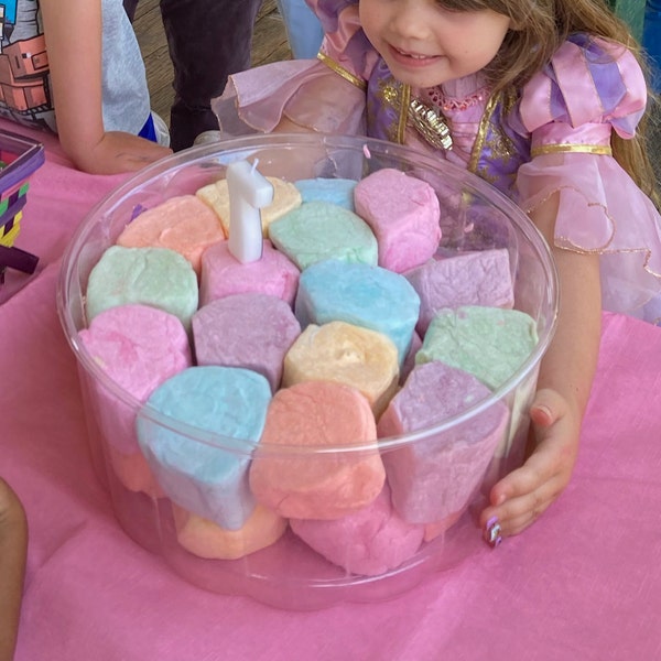 Fresh Cotton Candy Pull Apart Puff Cake, Birthday/special Occassions/baby Shower/wedding Shower ...