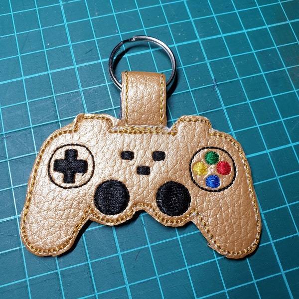 Video Game Controller Keyfob Machine Embroidery Design, Gamer Party ...