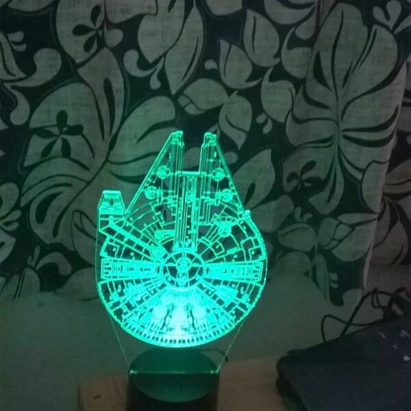 Spider-man LED Edge Lit Acrylic Illusion Lamp With Multi-color Light ...