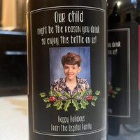 Christmas Gift for Teacher / Personalized Wine Bottle Label / Our Child ...