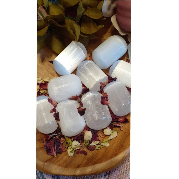 Selenite Tumbled Stones: Choose How Many Pieces (premium Quality 'A ...