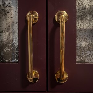 Hrlbrass Shower Door Knob Burnished Unlacquered Brass - Etsy