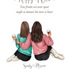 Custom Friend Prints, Friends Portrait Illustration, Personalised Wall ...