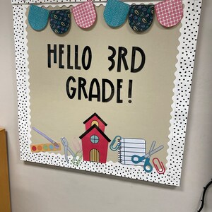 Welcome Back Back to School Fall Bulletin Board Kit - Etsy