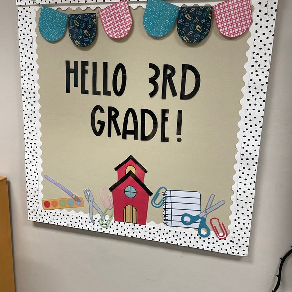 Welcome Back - Back to School - Fall Bulletin Board Kit - Etsy