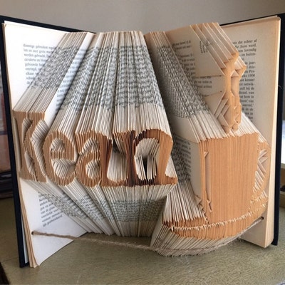 Book Folding Pattern the Cup of Coffee 382 Pages Tutorial With Simple ...