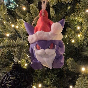 Santa Gengar Ornament - Etsy