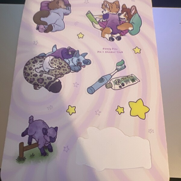 Sleepy Time ABDL Vinyl Sticker Sheet Agere Babyfur Furry - Etsy