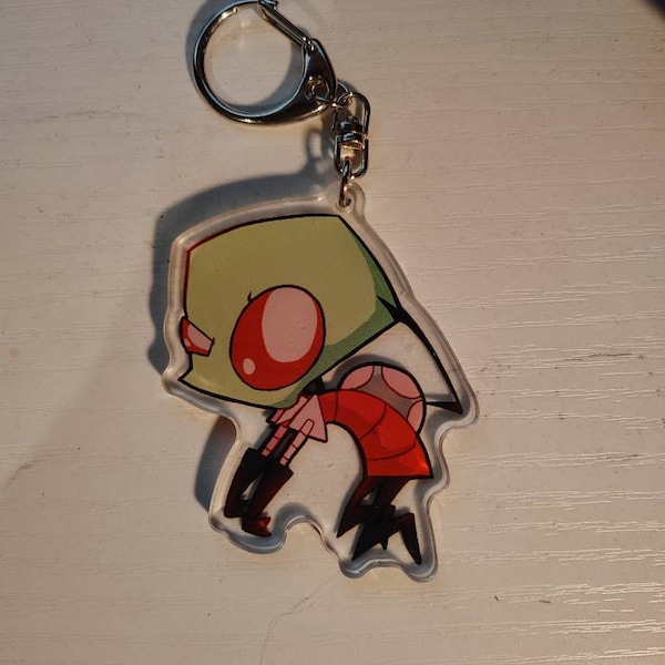 Invader Zim Keychain DIB - Etsy
