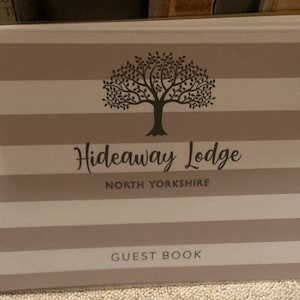 Personalised Holiday Home Guest Book, Holiday Home Visitor Book ...
