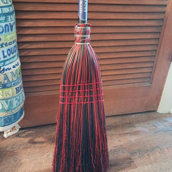 Magnificent Black Broom: Handcrafted Sorghum Broom With Color Splash - Etsy