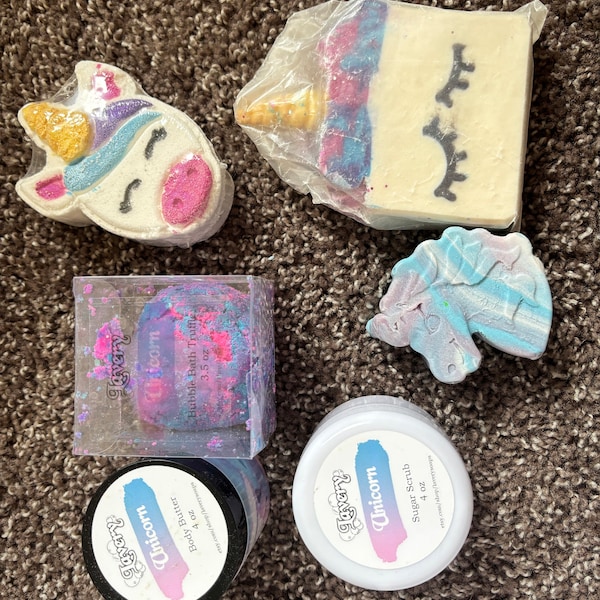 Fantasy Body Butter Collection Gift Set - Mermaid, Unicorn, and Sugar ...