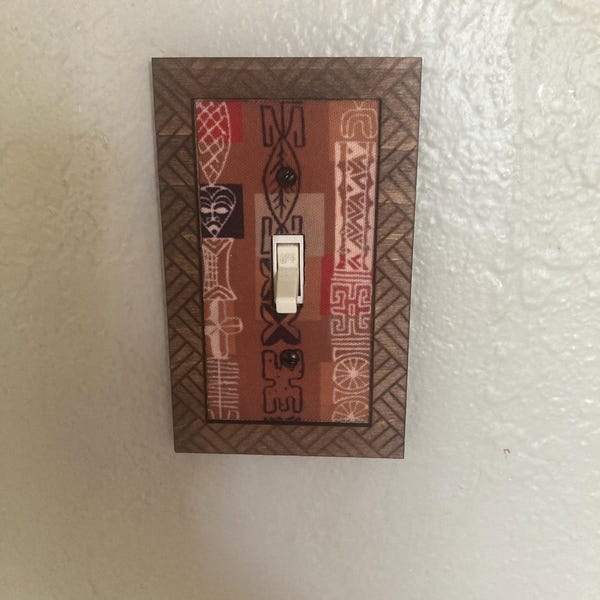 Tiki Bar Light Switch Cover Decora Toggle Paddle - Etsy