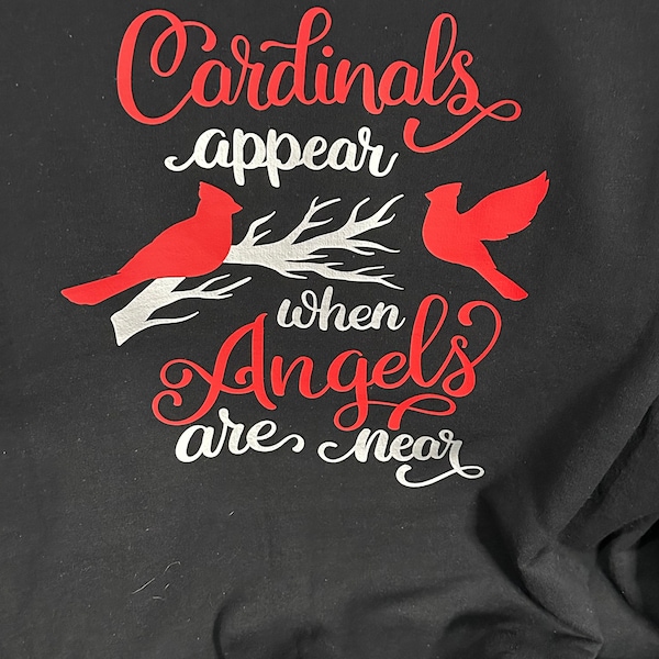 Cardinal SVG Cardinals Appear When Angels Are Near, Cardinal on Branch ...