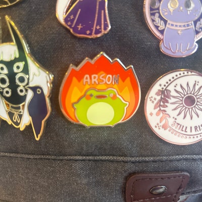 Arson Frog Hard Enamel Pin - Etsy
