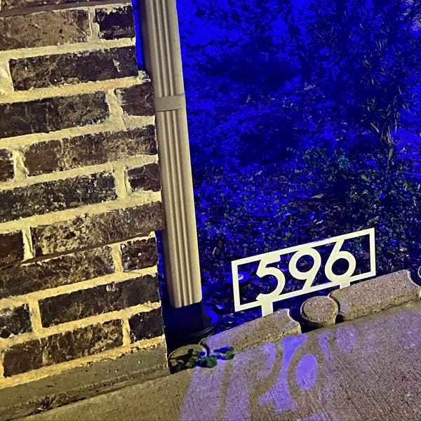 Personalized Metal Address Sign, Modern Address Sign, Realtor Gift Idea ...