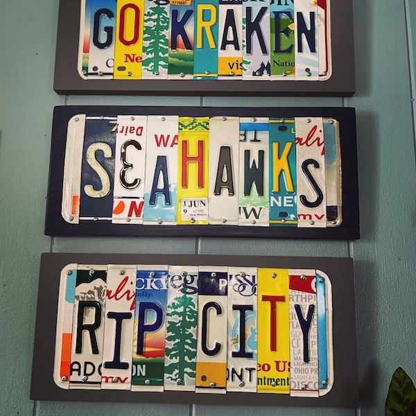 Custom License Plate Signs, Personalized Gift From License Plates ...