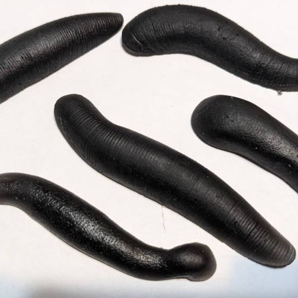 Larp Safe Rubber Leeches, Larp Medic, 5 Pack, Leach Healer, Plague ...