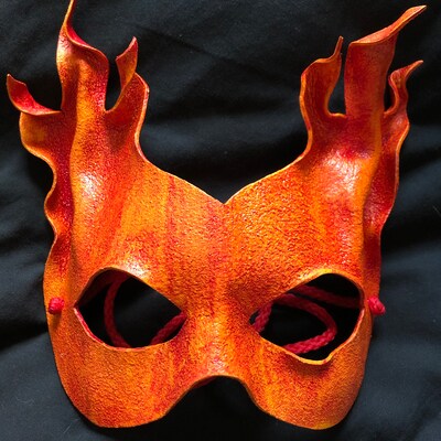 Leather Fire Mask - Etsy
