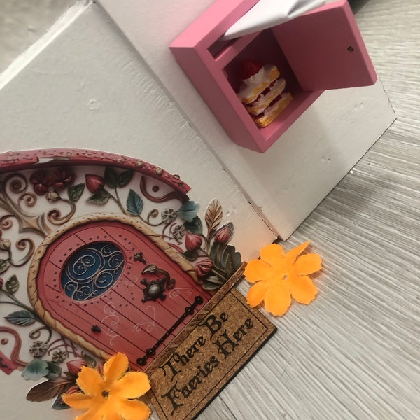 Miniature Wooden Elf / Fairy Mail Box in Various Colours - Etsy