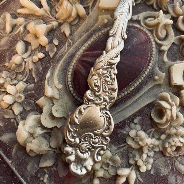 Silver Spoon Jewelry Necklace, Vintage Recycled Upcycled Flatware Spoon ...