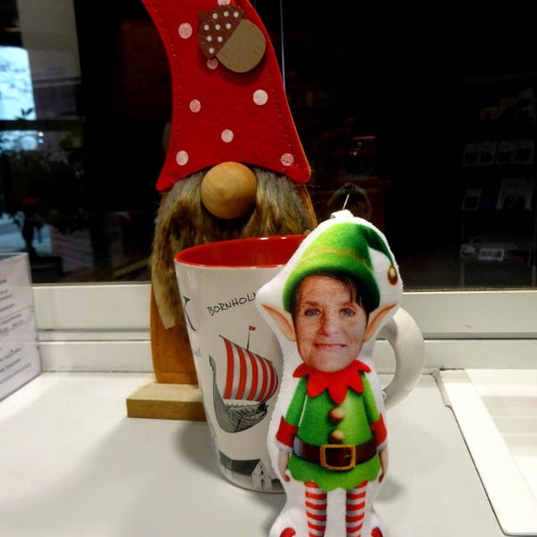 Custom Elf Doll Face Pillow, Personalize Photo Pillow, Girl Christmas ...