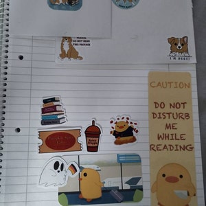Cute Duck Bookmark Bookish, Duck Lover, Reader Gift and Laminated One ...