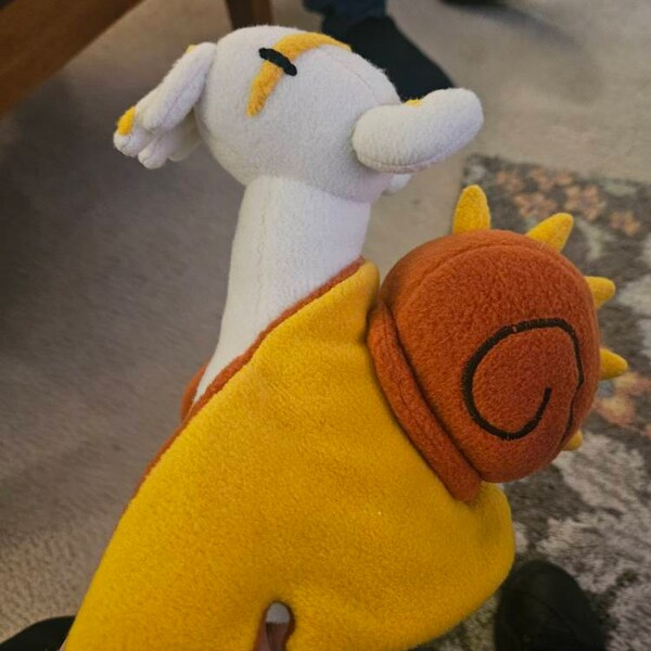 Rivulet Plushie, Blue Slugcat Plush, Handmade Stuffed Animal, 11.8 In ...