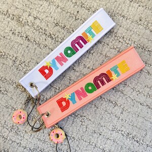 Dynamite Embroidery Keychain Army Bomb Strap BTS Kpop - Etsy