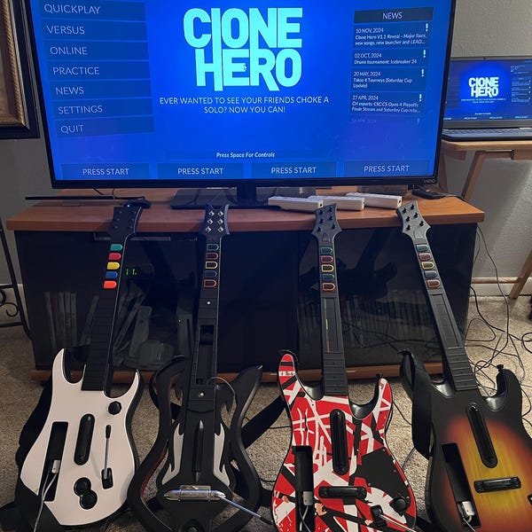 V3 Wii/usb Guitar Adapter WITH TILT for Clone Hero and RB4 (rock Band 4 ...