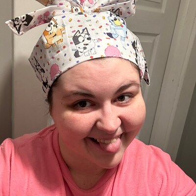 Flying Pigs Scrub Cap With Satin Lining, Ponytail, Euro, High Bun ...