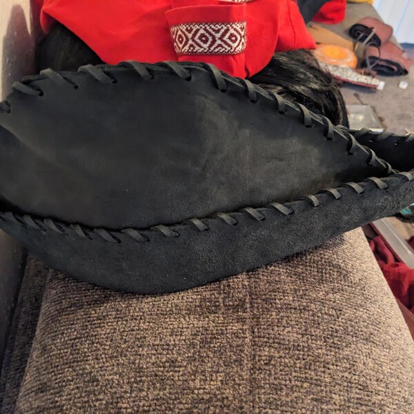 Genuine Leather Robin Hood Hat in Forest Green - Etsy