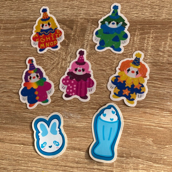 Holographic Clowns Sticker Pack! - Etsy