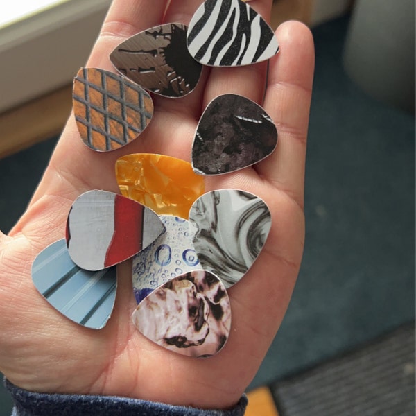 Handmade Guitar Picks - Etsy