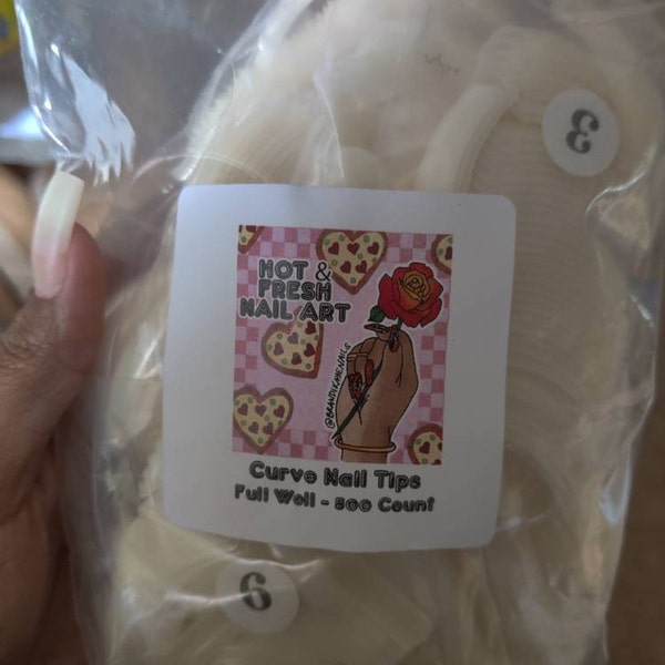 Coko 90's Curve Nail Tips: Full Well, 300pc - Etsy