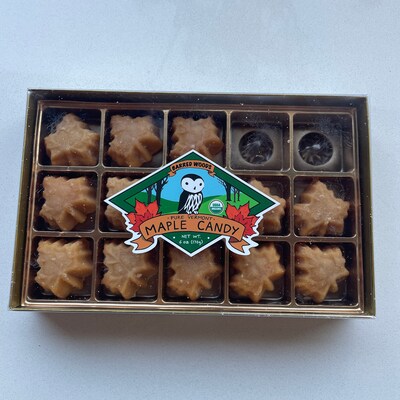 Maple Candy Gold Gift Box of 15 Maple Leaf Candies Free Shipping - Etsy