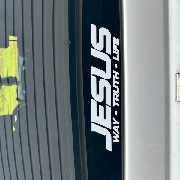 Christian Decal | Jesus Way Truth Life | Jesus Decal | Christian Gift ...