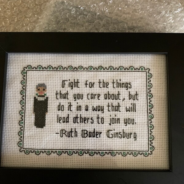 Ruth Bader Ginsburg Embroidery - Etsy