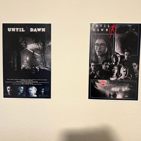Until Dawn Character Poster - Etsy