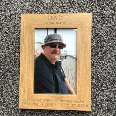 Personalised Custom Text Photo Frame Engraved Photo Frame - Etsy