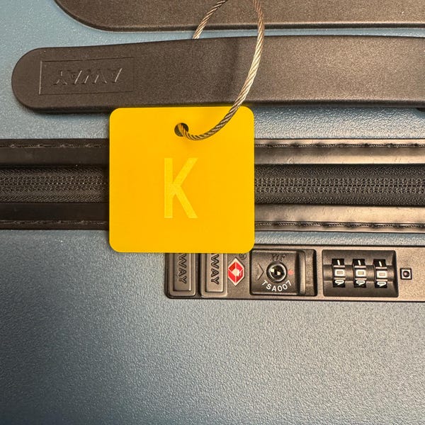 Premium Backpack Name Tags Personalized, Customized Luggage Name Tags ...