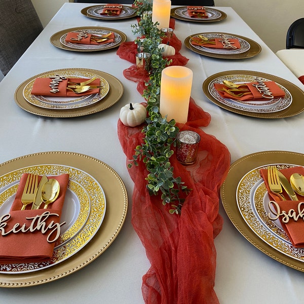 Blessed Place Cards, Custom Thanksgiving Place Cards, Personalized ...